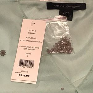 French Connection | Tops | French Connection Sequin Floral Embroidery ...